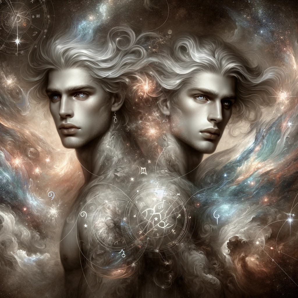 Gemini Zodiac Sign – tea party on the moon